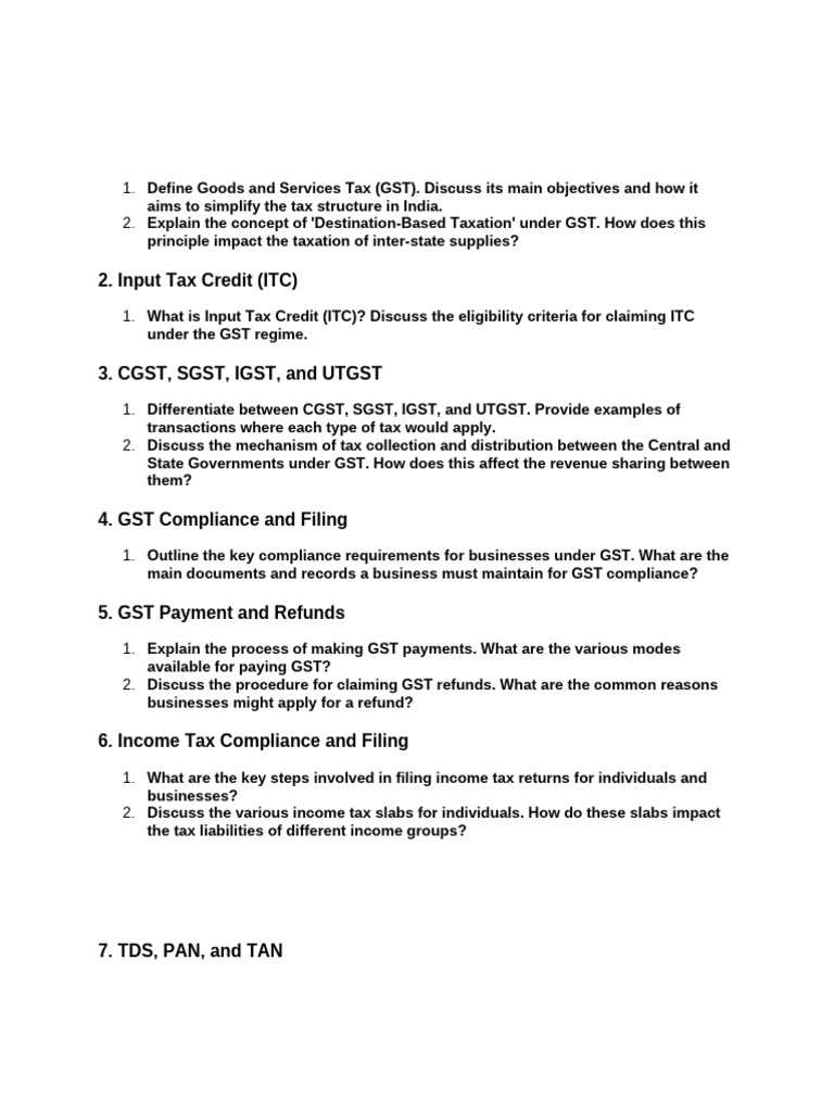 GST, CGST, SGST 1 | PDF