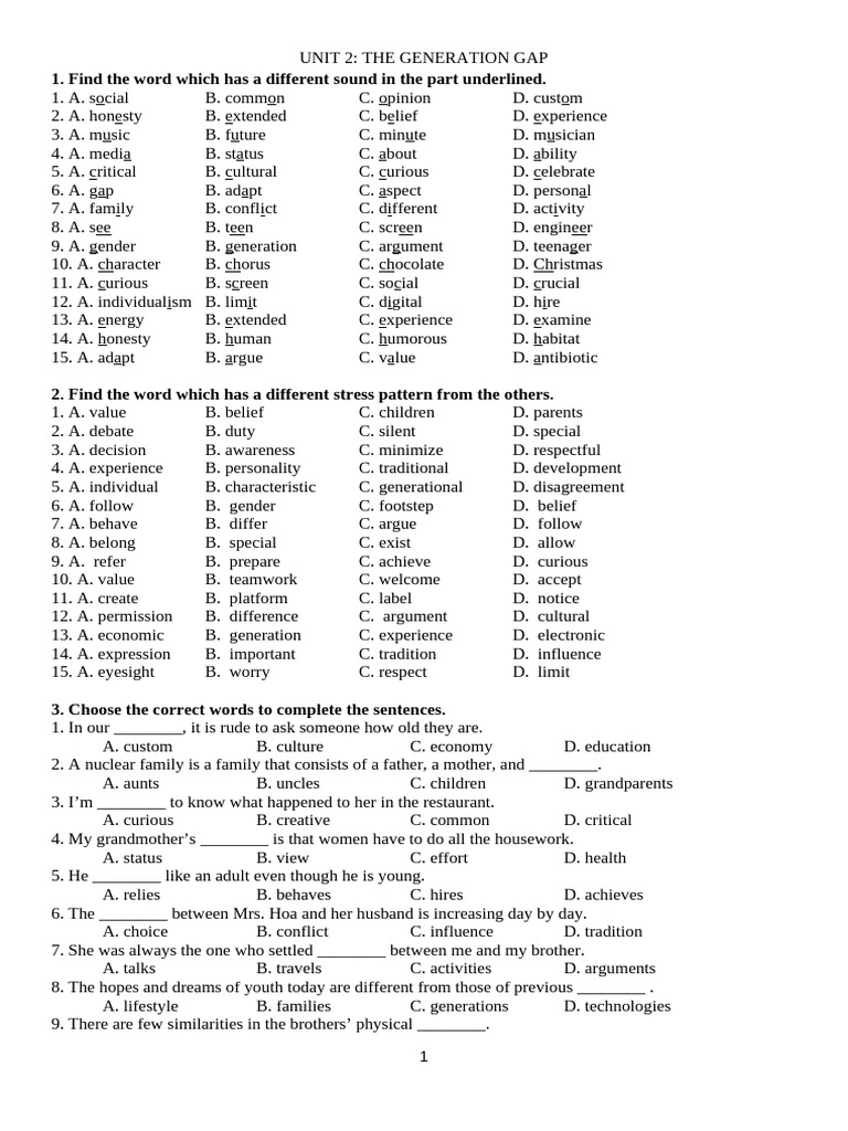 BTBT Anh 11 Năm 2024 U2 | PDF