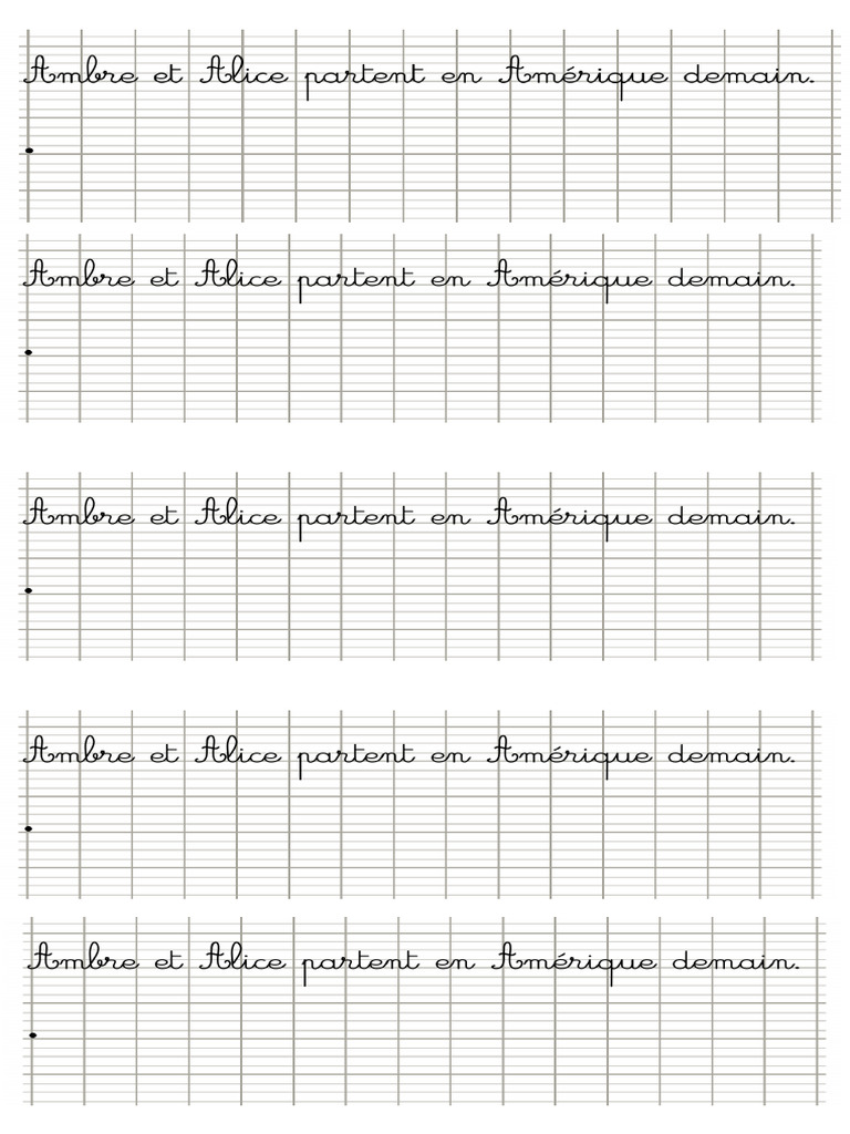 4 Eme Ecriture La Lettre a Majus Cahier de Classe | PDF