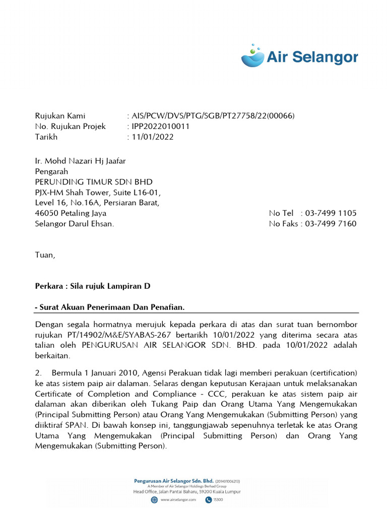 Surat Penafian | PDF