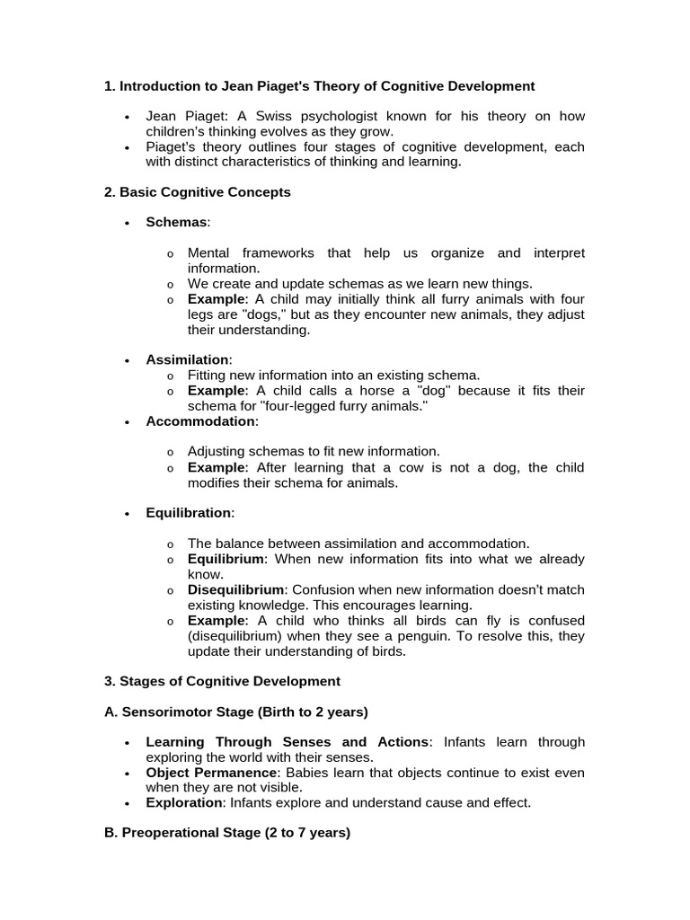 Reviewer Piagets Etc | PDF