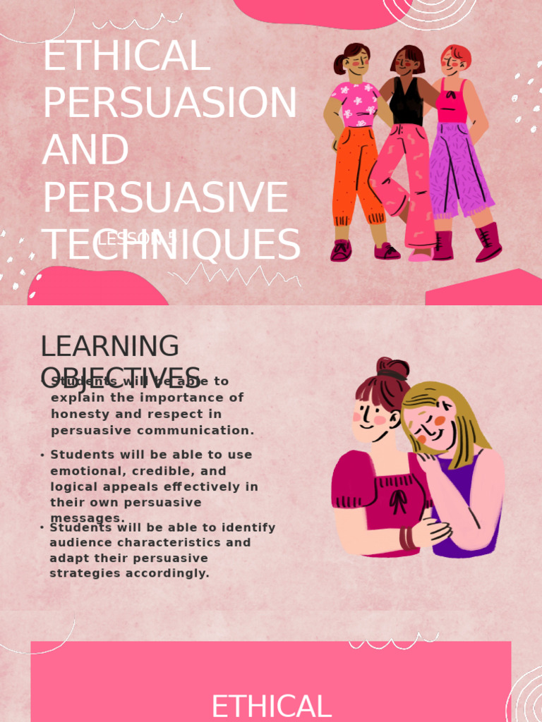 6 - Ethical Persuasion and Persuasive Techniques | PDF