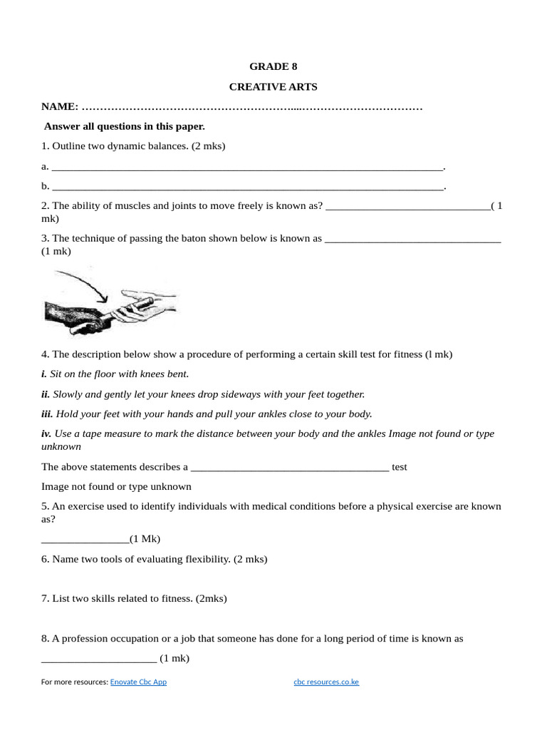 GRADE 8 CREATIVE ARTS | PDF