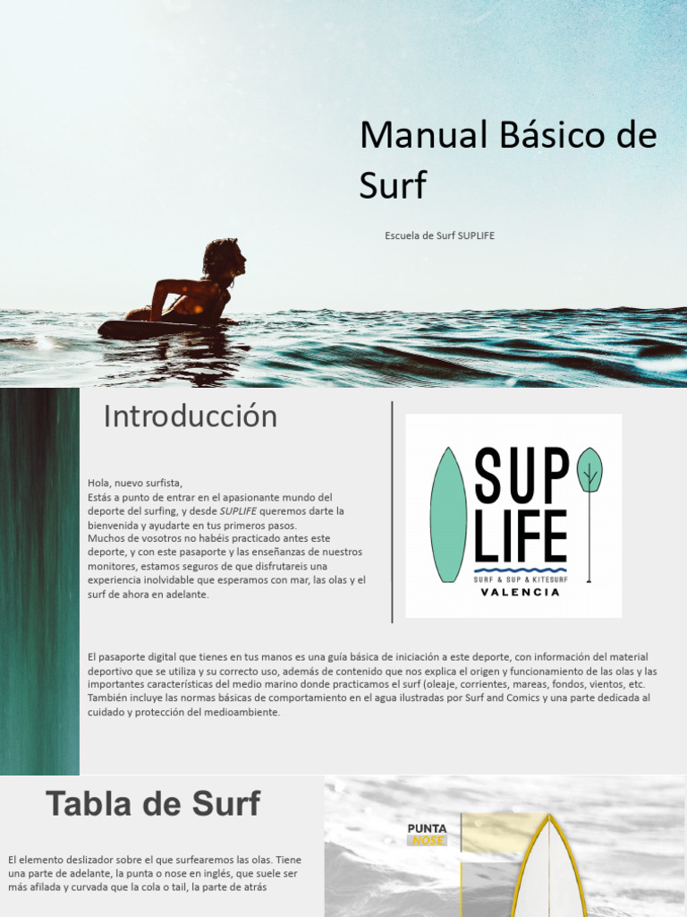 Manual básico de surf SUPLIFE.pdf | PDF