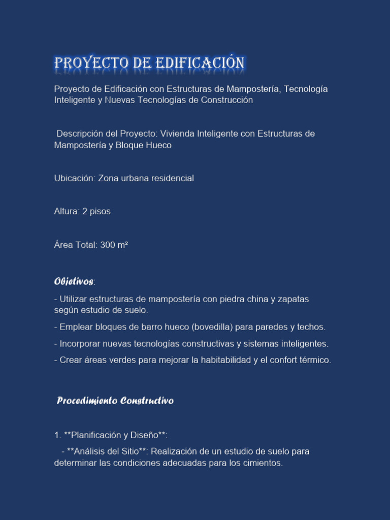 Proyecto de Edificación | PDF