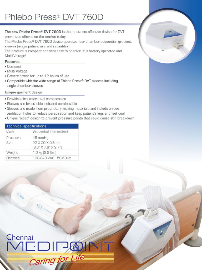 Phlebo Press DVT 760d Machine | PDF