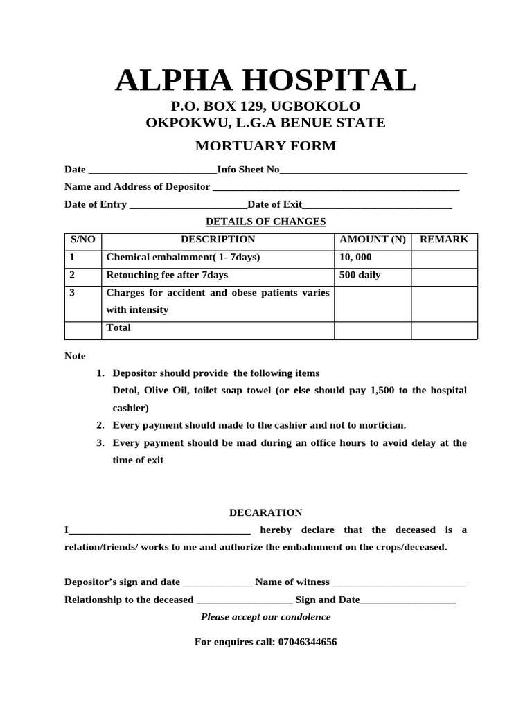 Alpha Hospital | PDF