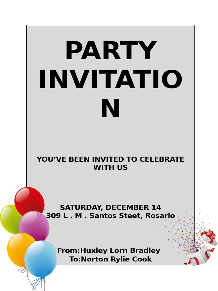 PARTY Invi | PDF