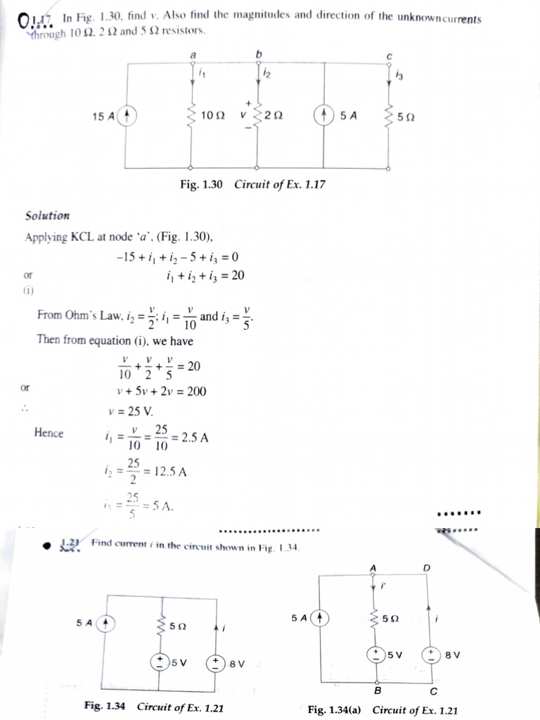 KVL KCL Star Delta Problem Set | PDF