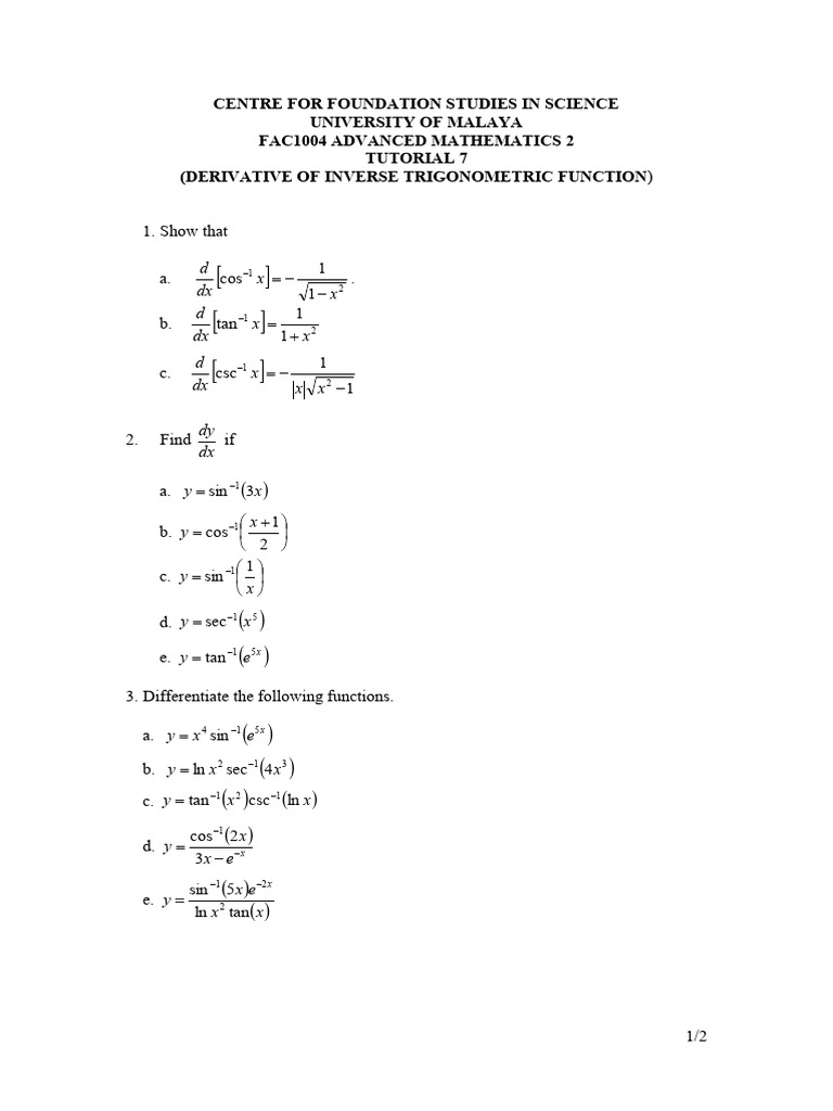 Tutorial 7 Fac1004 Pdf