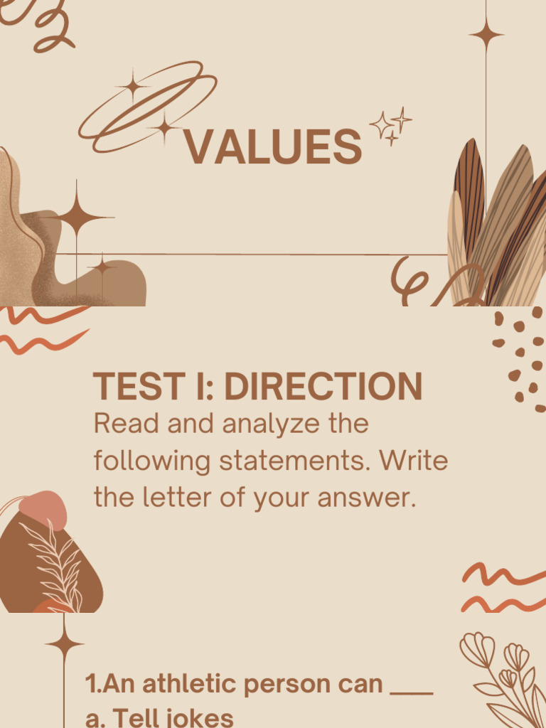 VALUES 2 - 1st PT.pdf | PDF