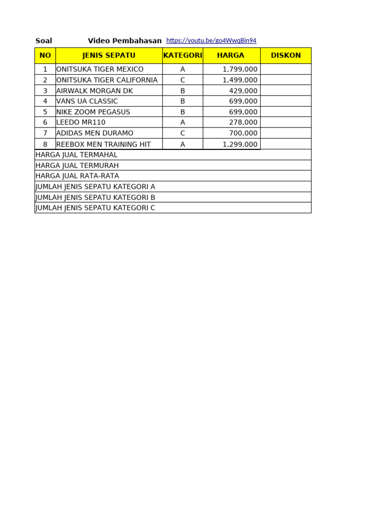 -- Tes Excel Admin 3 | PDF