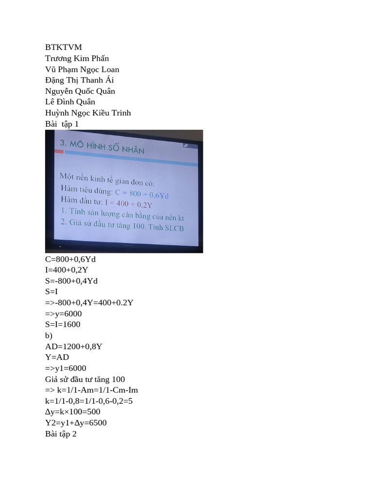 Bài Tập KTVM | PDF