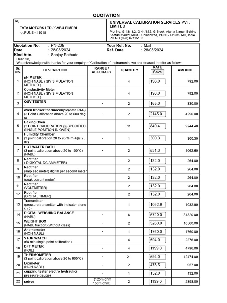 Universal Quatation | PDF