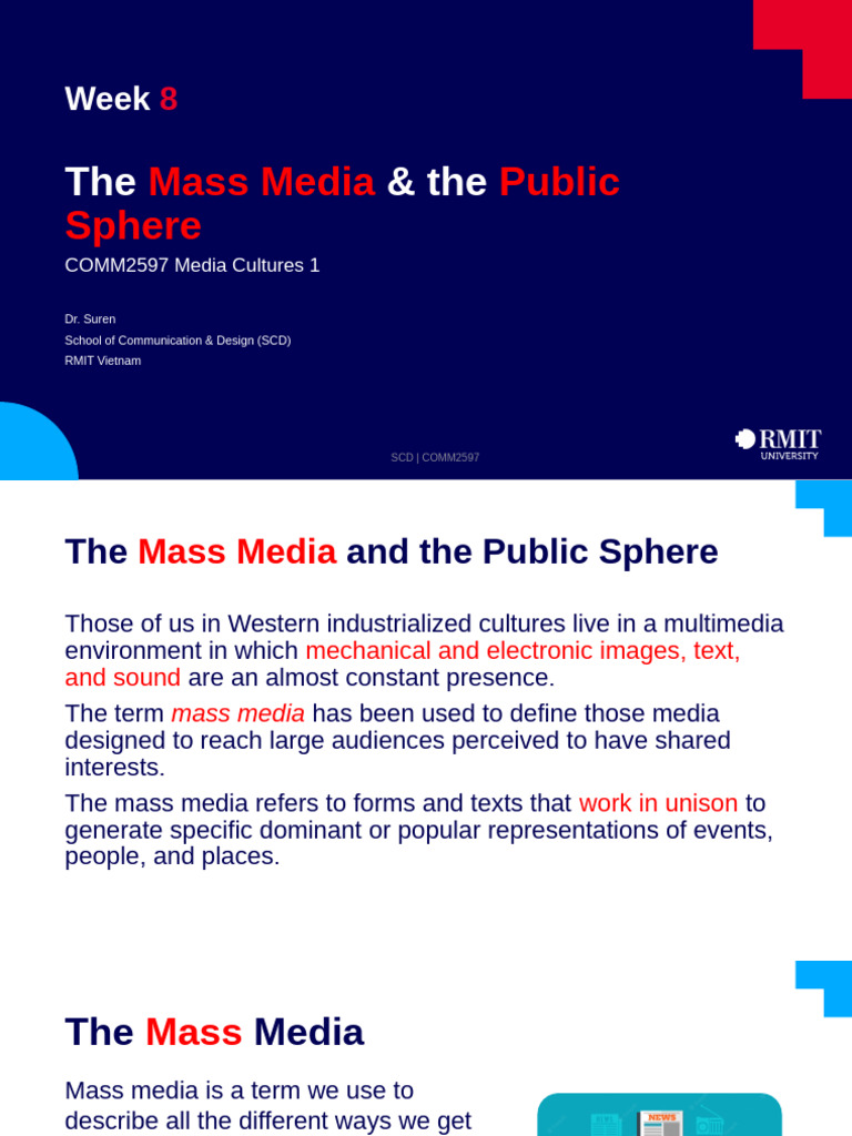 Week8 - The Mass Media and The Public Sphere | PDF