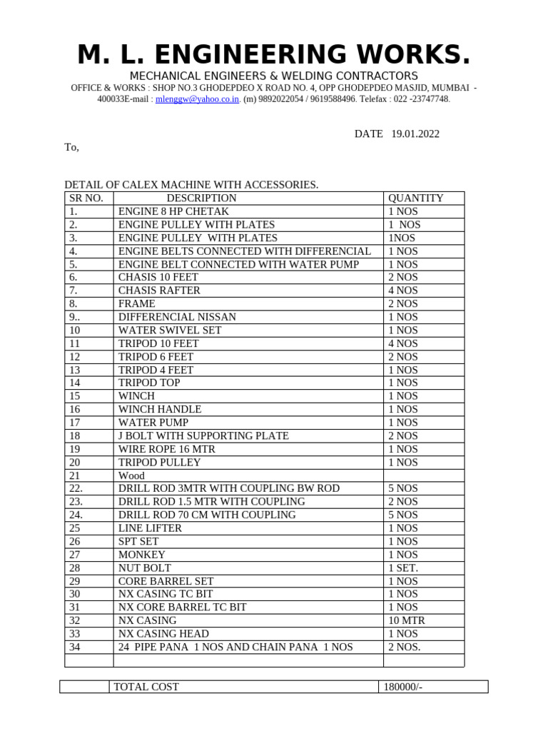 Calex Machine | PDF | Manufactured Goods