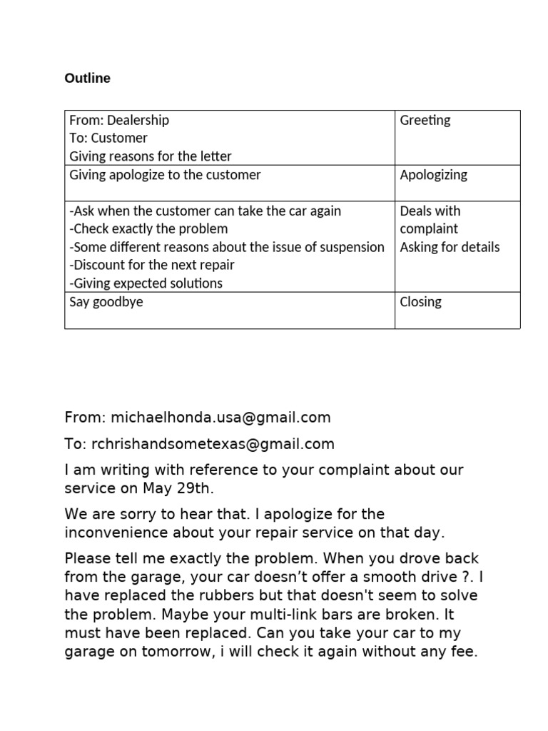 Write A Response Letter | PDF
