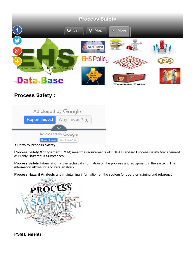 Introduction to Process Safety | PDF