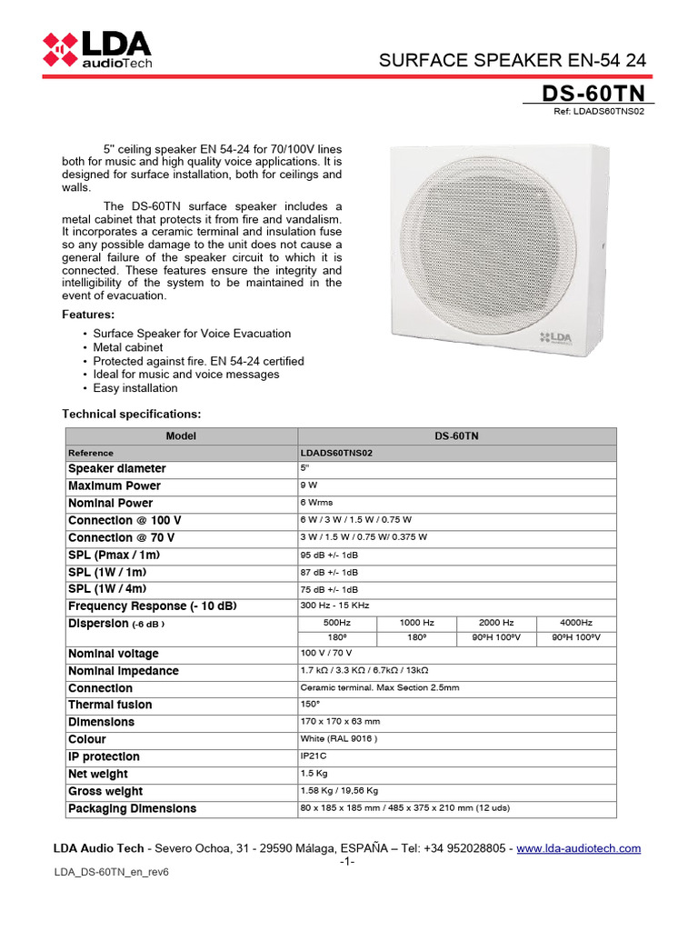 LDA_DS-60TN_en_rev6 | PDF