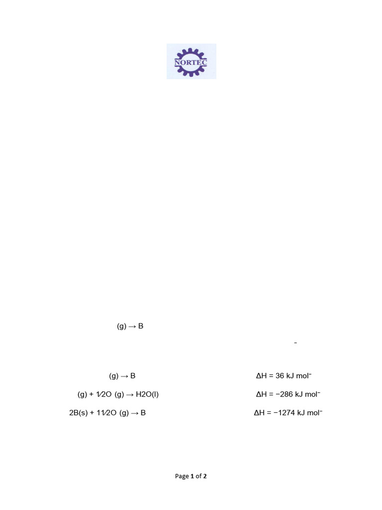 D1-3 Foundation Chemistry Assignment | PDF | Science & Mathematics