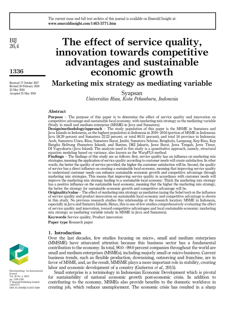 The Effect of Service Quality | PDF