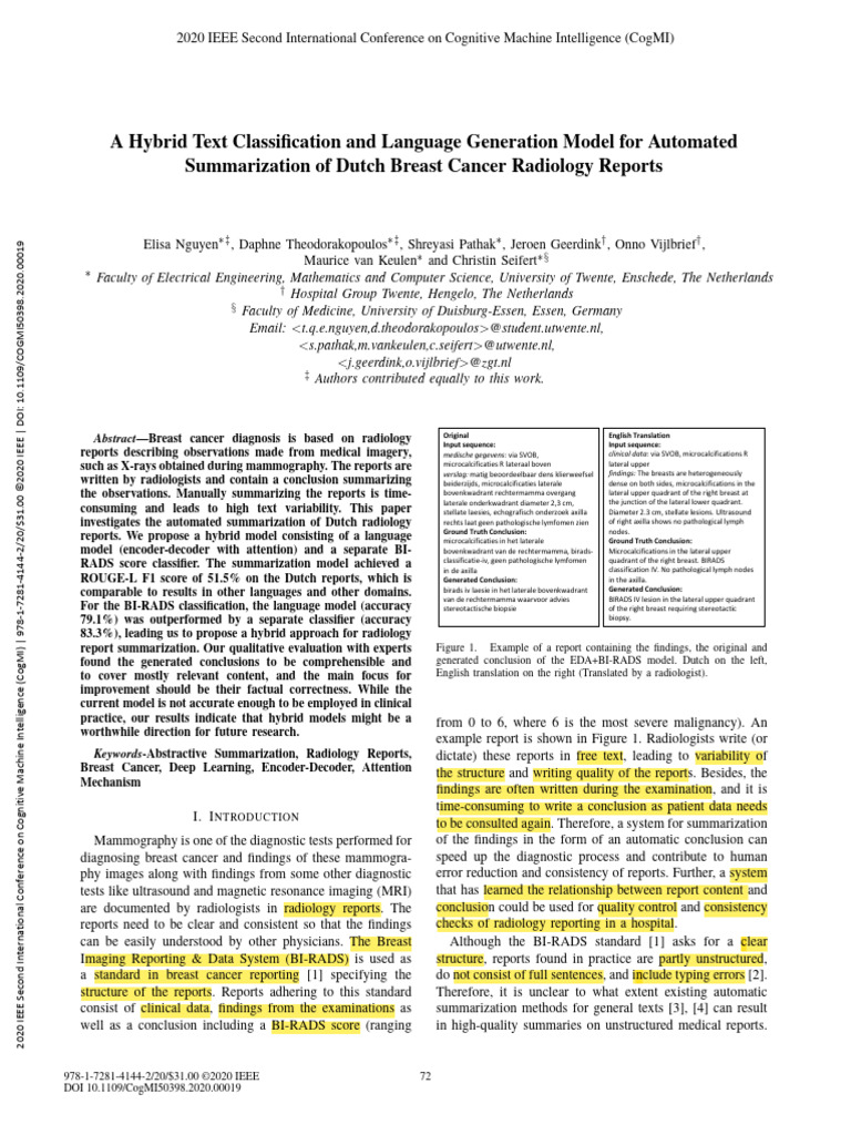 A Hybrid Text Classification And Language Generation Model For