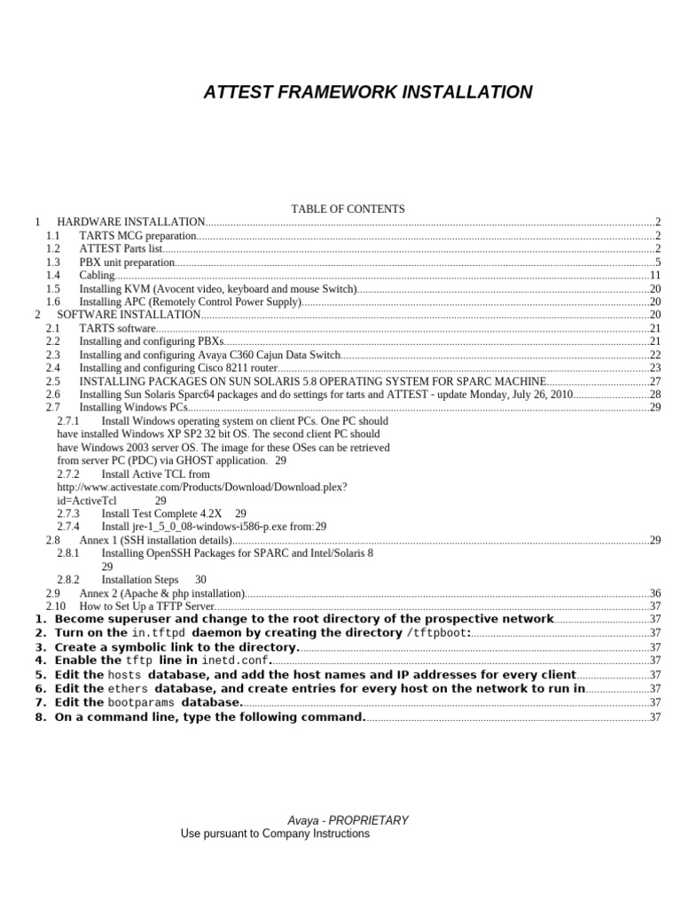 ATTEST InstallationGuide | PDF