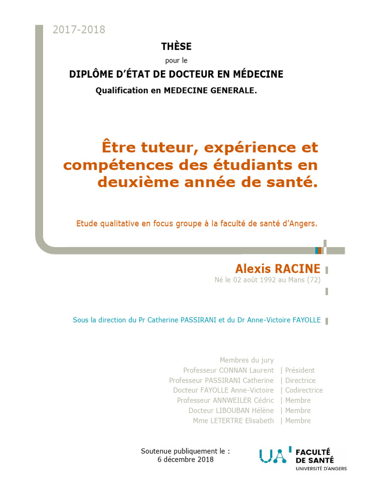 Thèse Tutorat | PDF