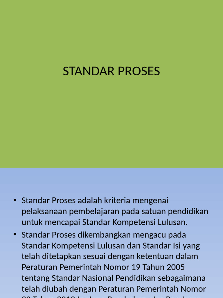 Standar Proses Pdf