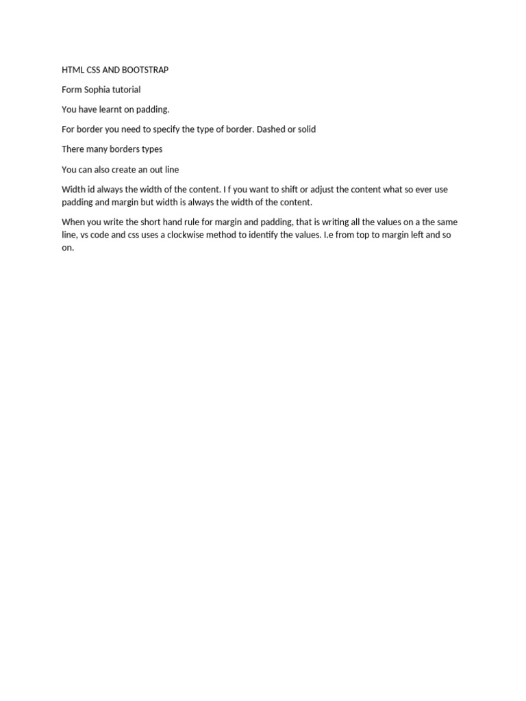 HTML Css and Bootstrap | PDF HTML Css and Bootstrap | PDF