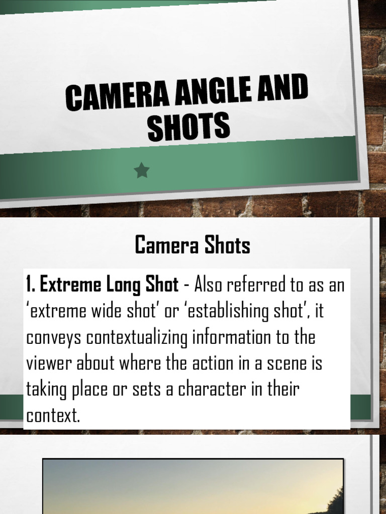 Camera Angle and Shots Session 2 | PDF | Close Up | Career & Growth