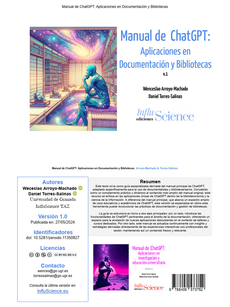 Manual de ChatGPT para Bibliotecas | PDF