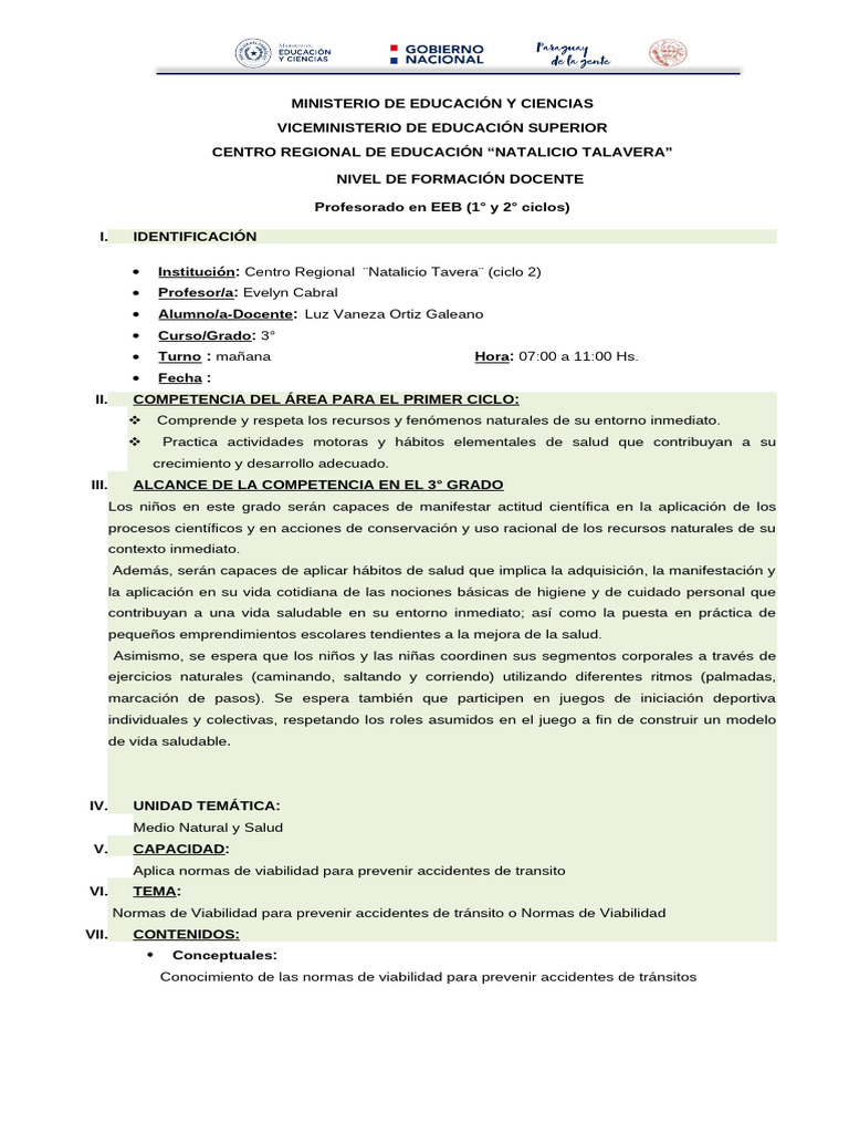 Plan de Clase practica 3 | PDF