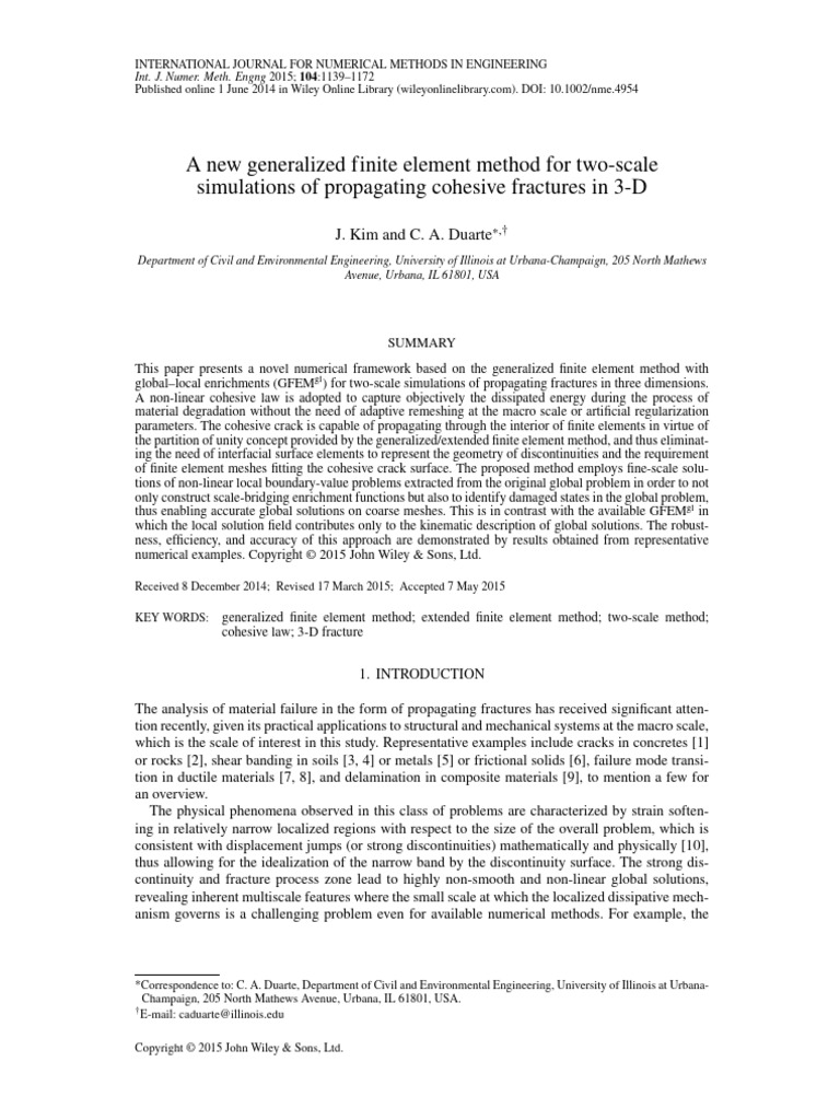 Kim Duarte GFEMgl Cohesive | PDF | Finite Element Method | Science ...