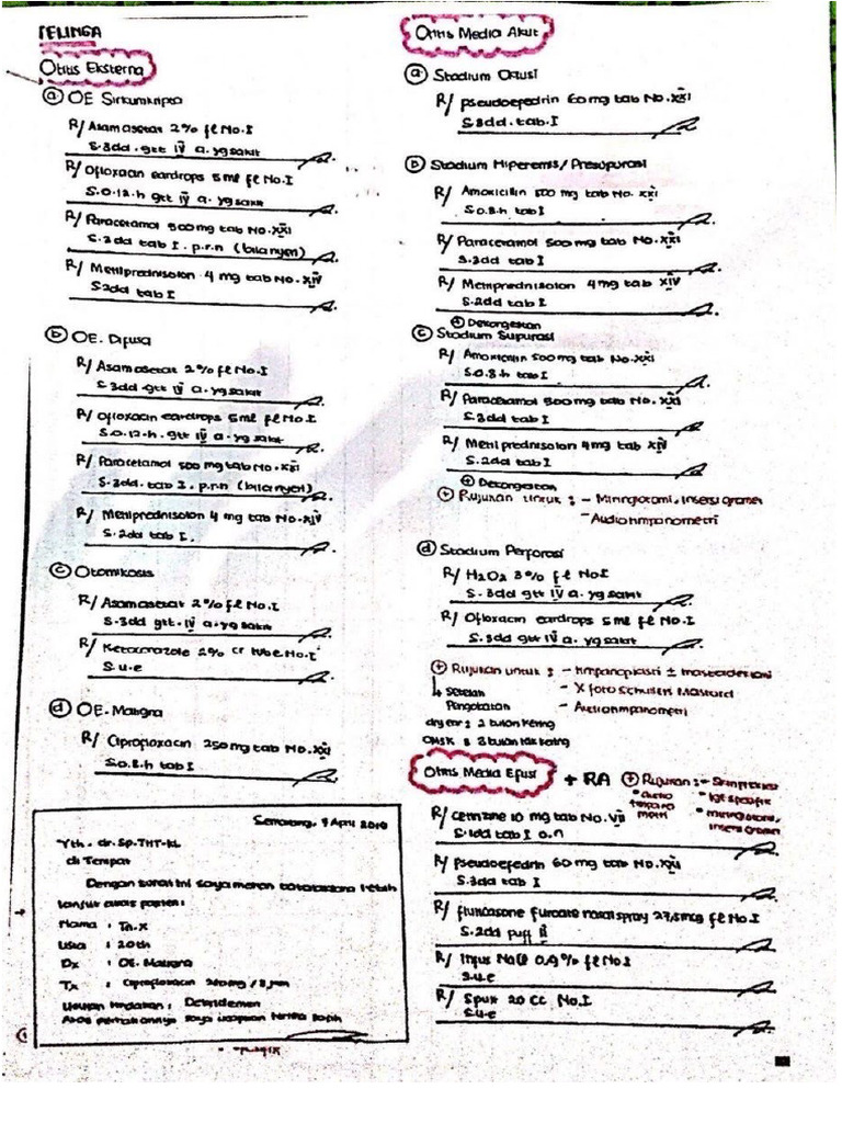 (DONE PRINT) Resep THT | PDF