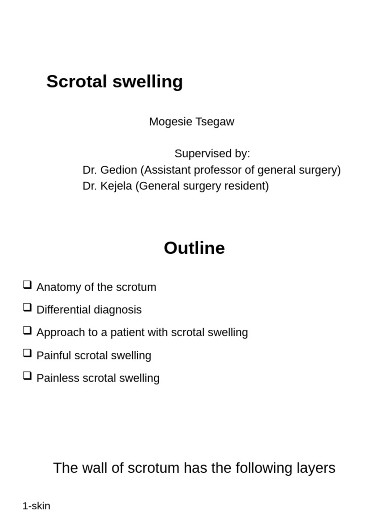 Testicular Swelling | PDF