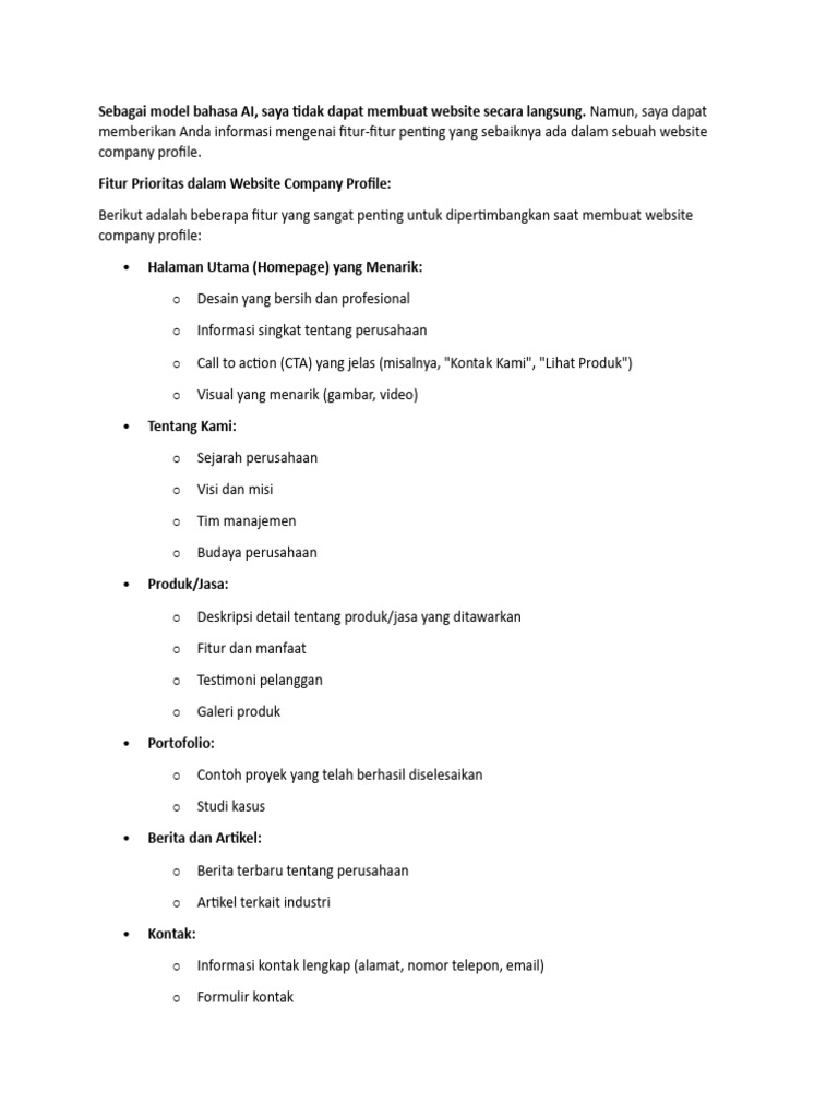 Sebagai model bahasa AI | PDF