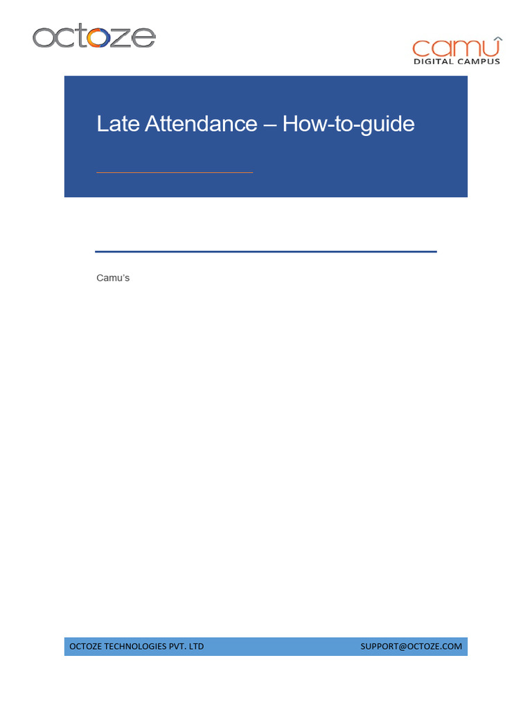 CAMU Late Attendance | PDF