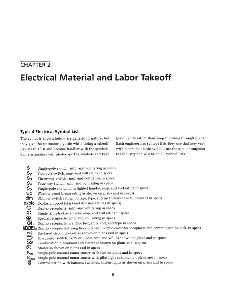 Electrical Takeoff | PDF