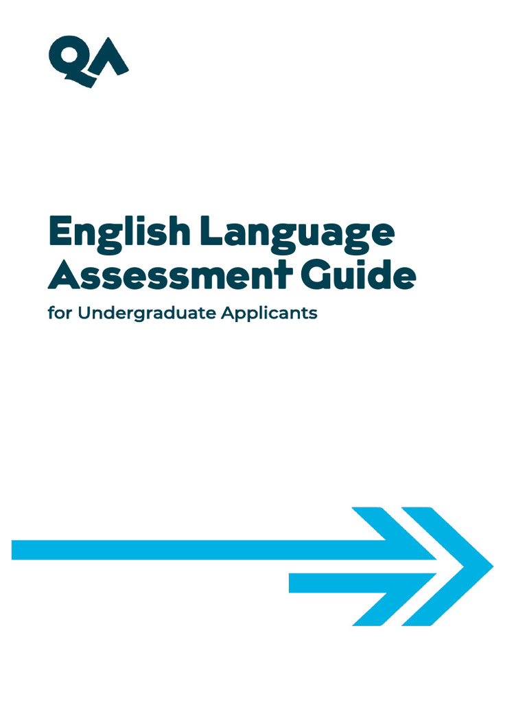 QA UG English Language Assessment Guide | PDF