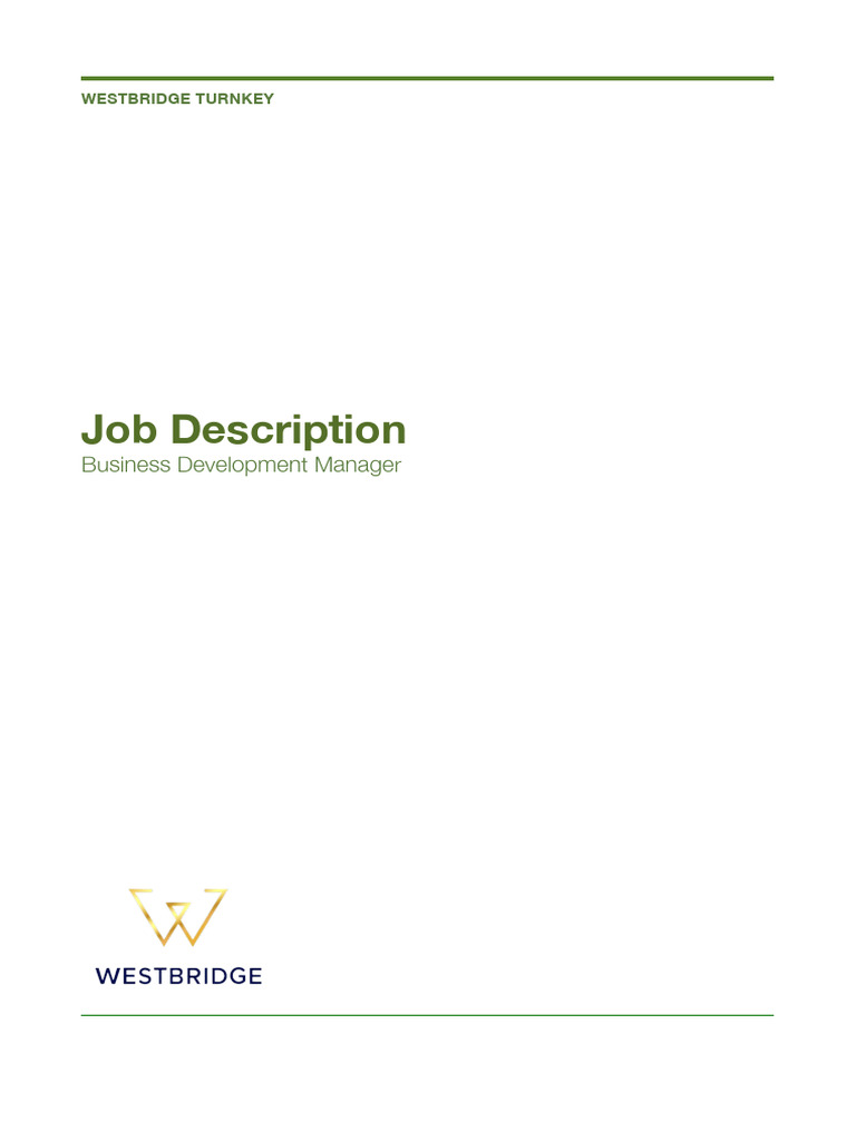 Westbridge Turnkey BDM | PDF