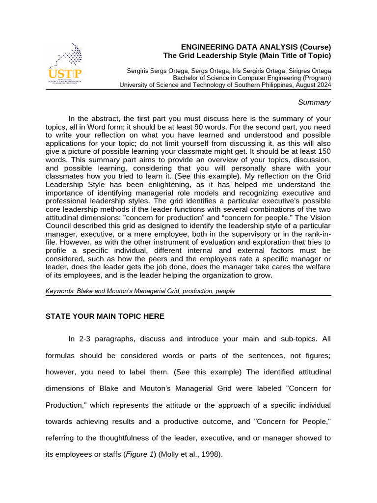 Format of Handouts | PDF