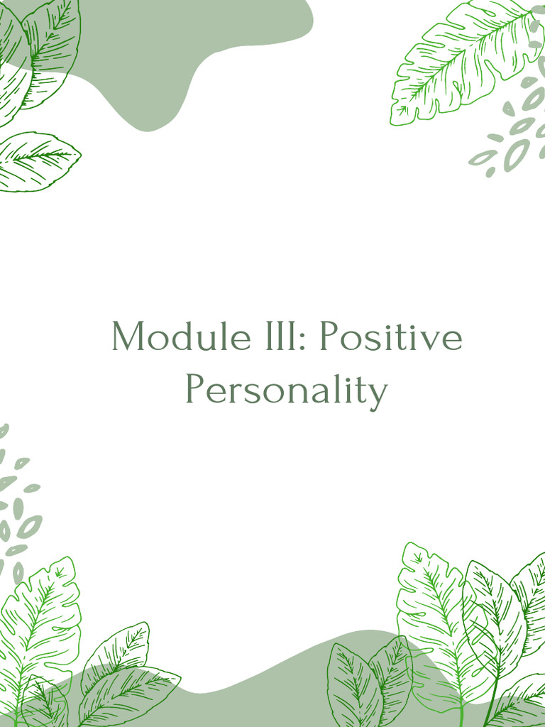 Positive Personality | PDF