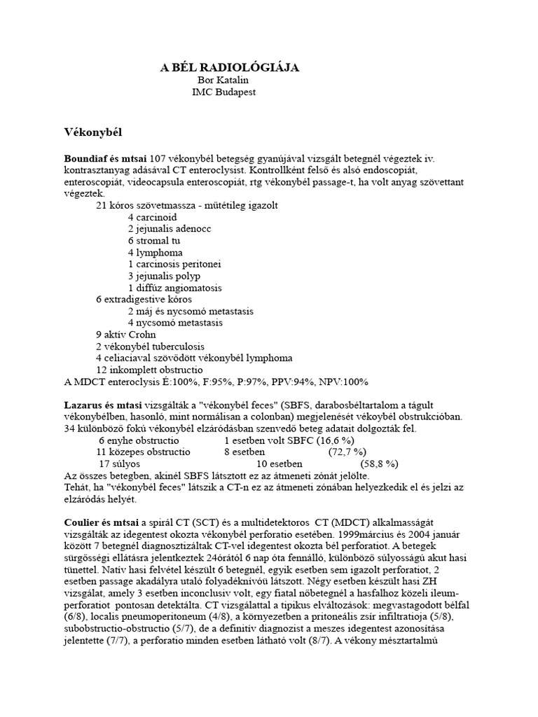 Bor Katalin - Bel Radiologia | PDF