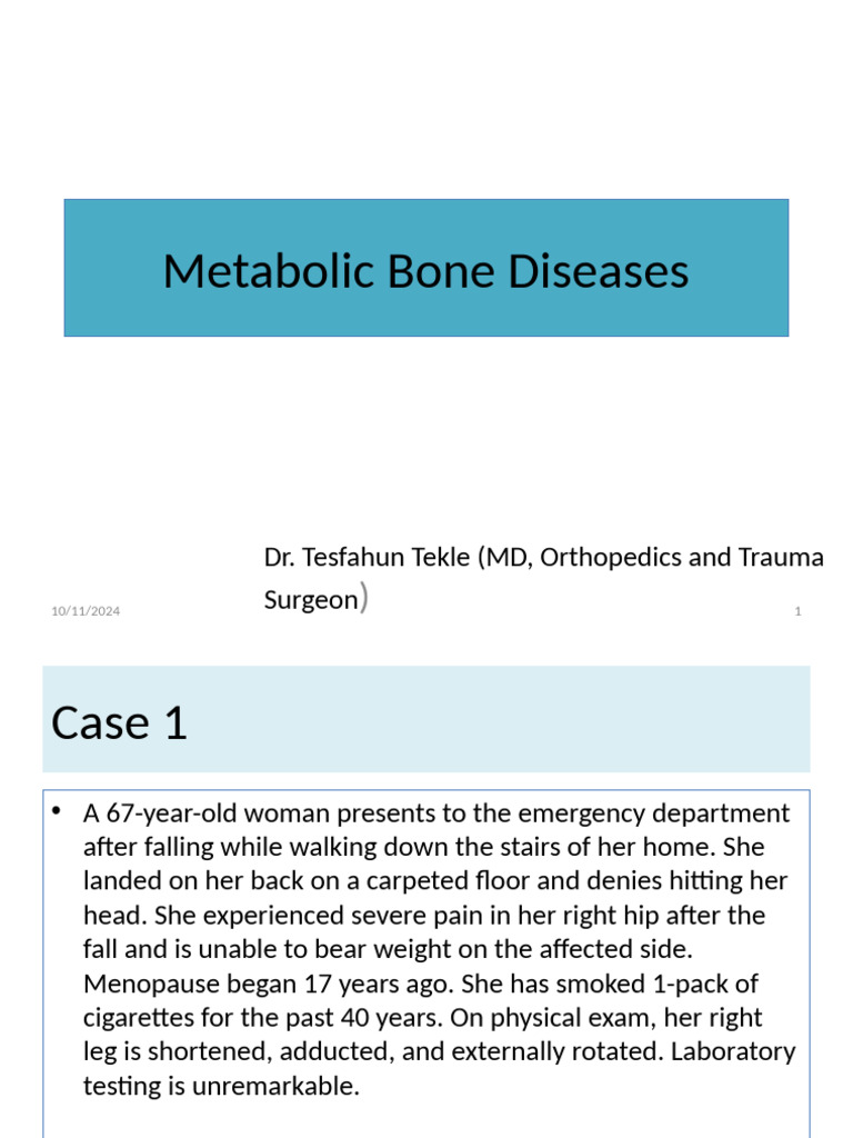 3.metabolic Bone Diseases | PDF