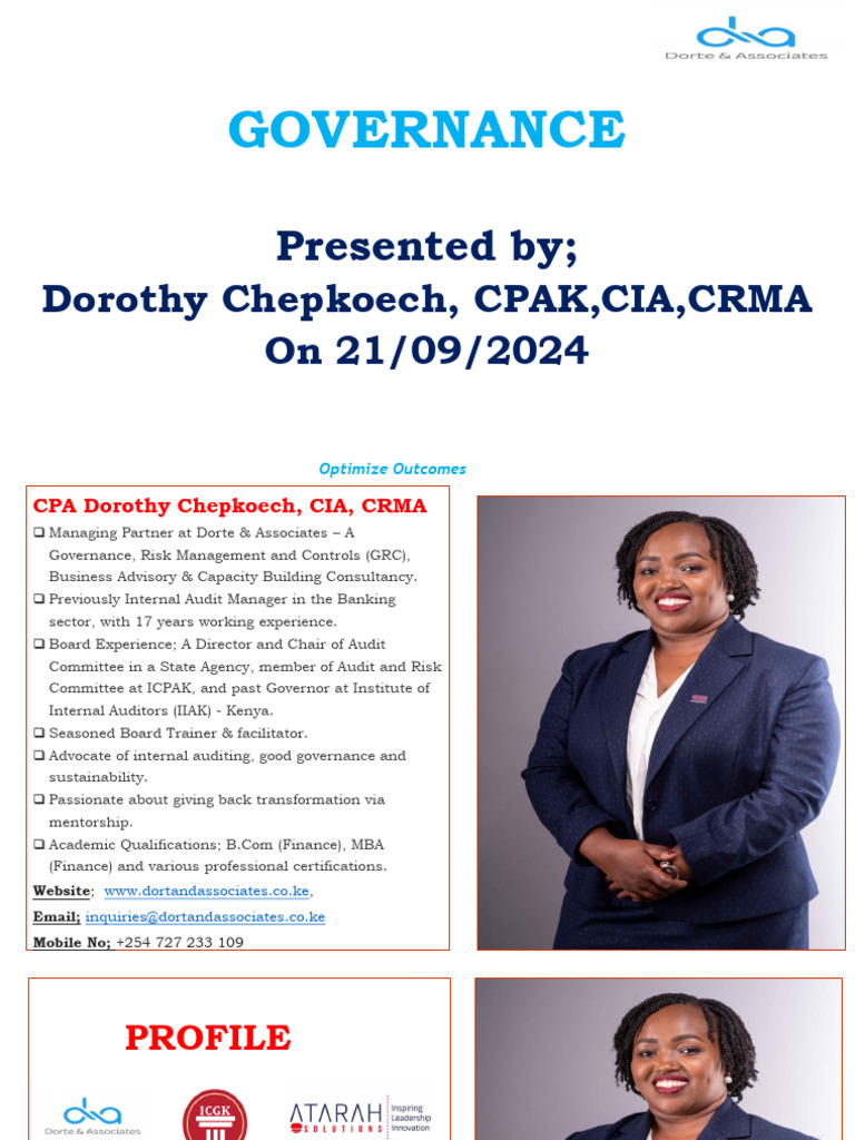 About Governance - D&A | PDF