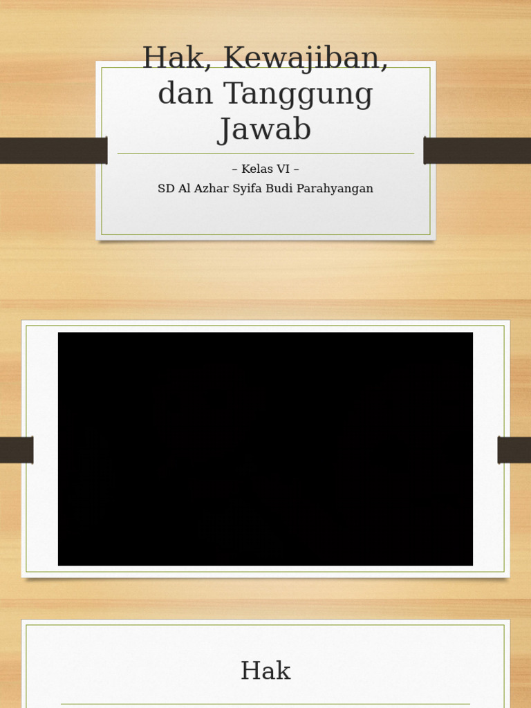 Hak, Kewajiban, Dan Tanggung Jawab - PPKN 2223 | PDF