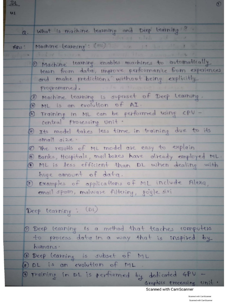 DL Insem Notes | PDF