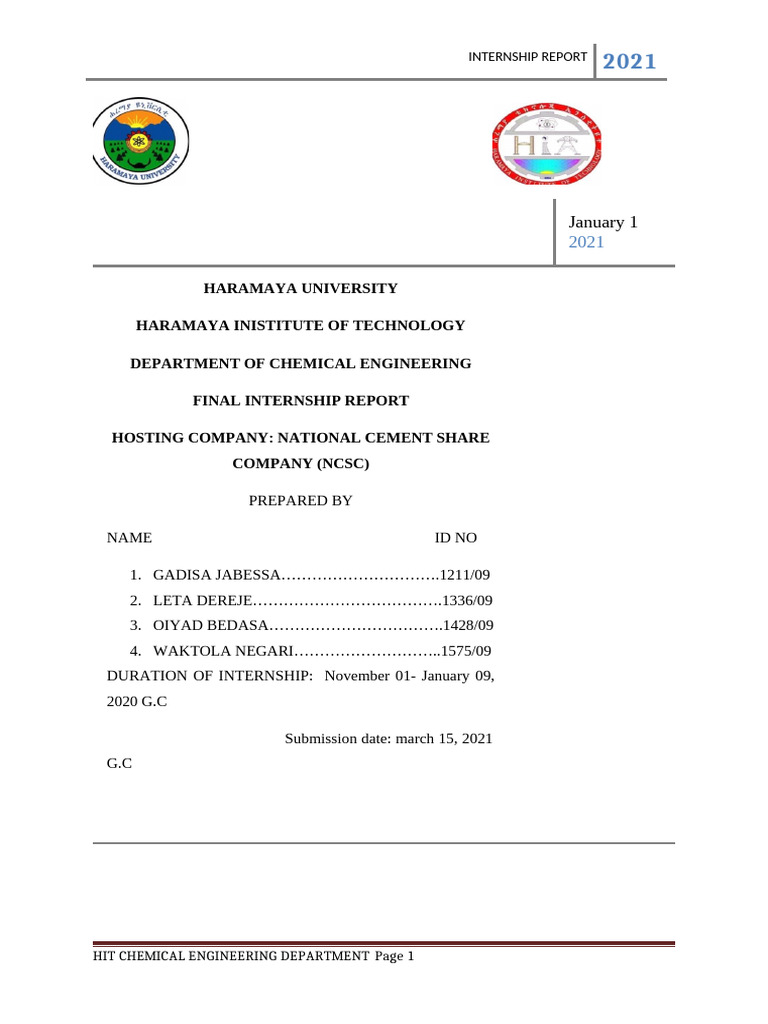 Ncsc Final Internship Report 2021 | PDF