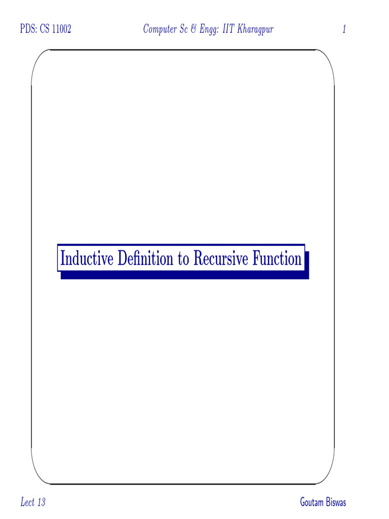 Lect13 Recursive Function | PDF